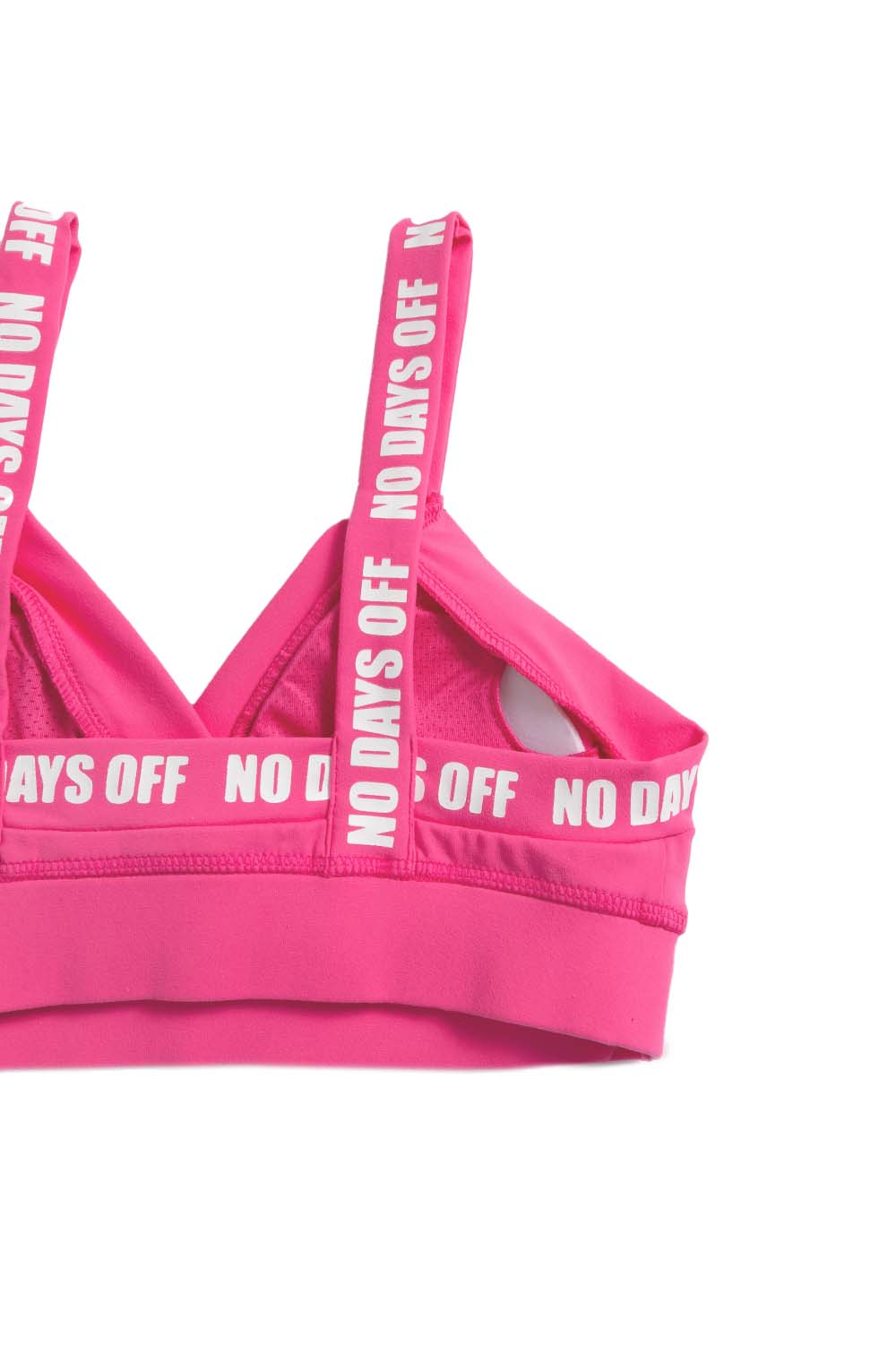 HOT PINK LOGO BRA – No Days Off